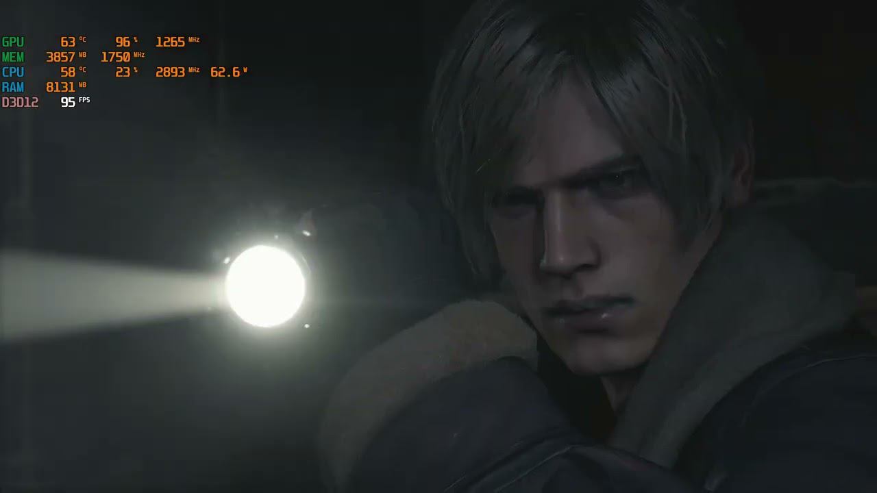 Resident Evil 4 Remake.Intel Xeon E5 2680v3+RX580,средние.