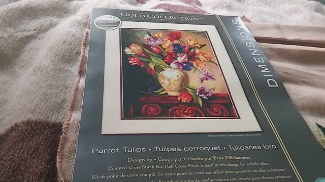 Отшив проекта DIMENSIONS " Попугайские тюльпаны" отчет 15