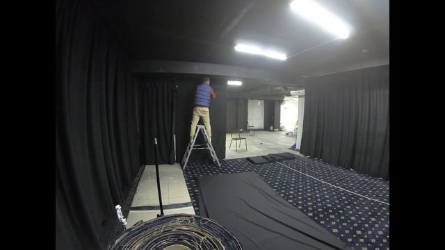 2022.03.30 - строим  театр фокусников  в Лазаревском ...