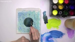 Рисуем необычный силуэт гуашью