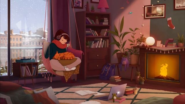 Cozy Winter ❄️ - [lofi hip hop study beats].mkv