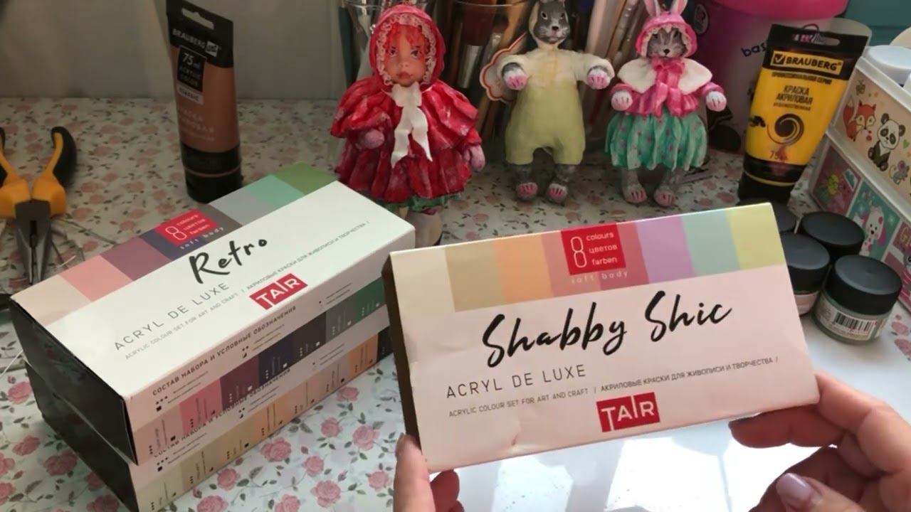 Teddy Doll- Тедди Долл. Ватная игрушка. Обзор акриловых красок .