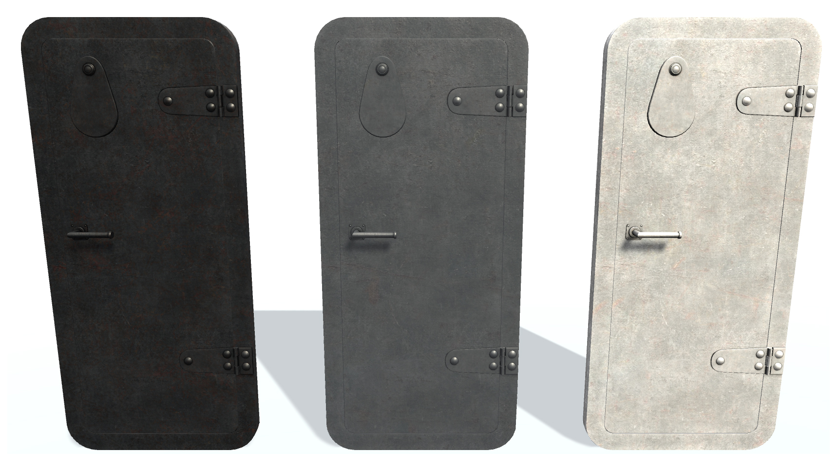 3D model. Armored door A. Бронедверь.