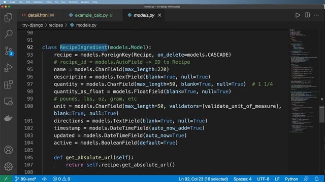 89 - Calculate Meal Queue Ingredient Totals - Python & Django 3 | 2 Tutorial Series – смотреть ...