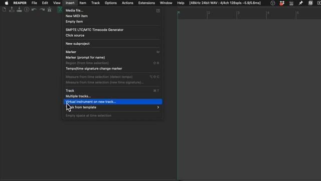Creating a Track Template Menu in REAPER