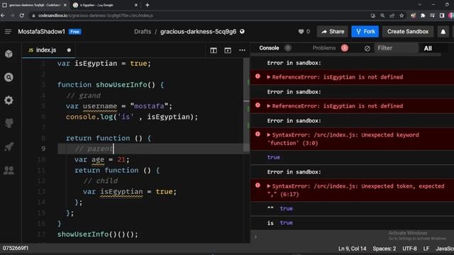 Scope Chain javascript Arabic 08 | شرح بالعربي – смотреть онлайн видео от Уроки JS С Простыми ...