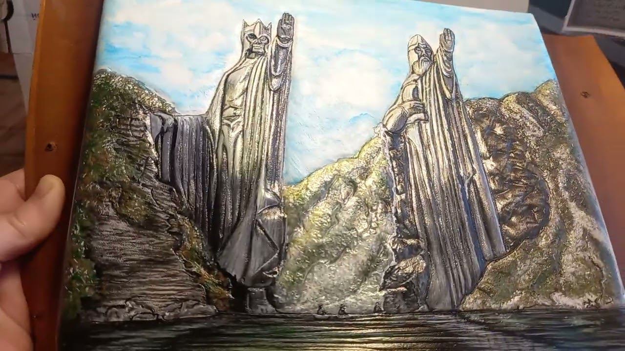 Лицевая картинка для чехла электронной книги.Изделия из кожи. СКСтиль. Видео обзор. Властелин колец.