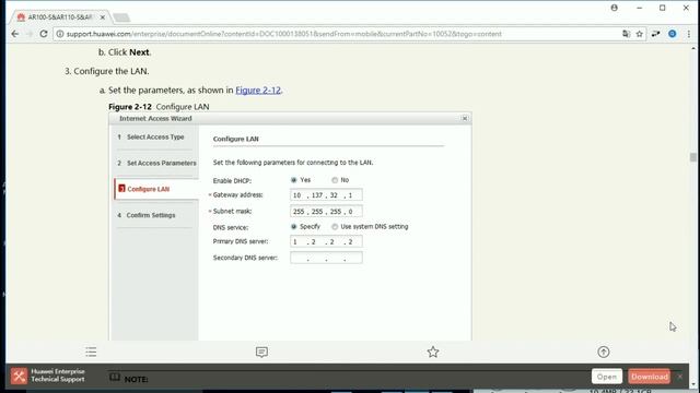 Configuring Internet Access Using Static IP Addresses (Huawei Router AR100 Series) – смотреть ...