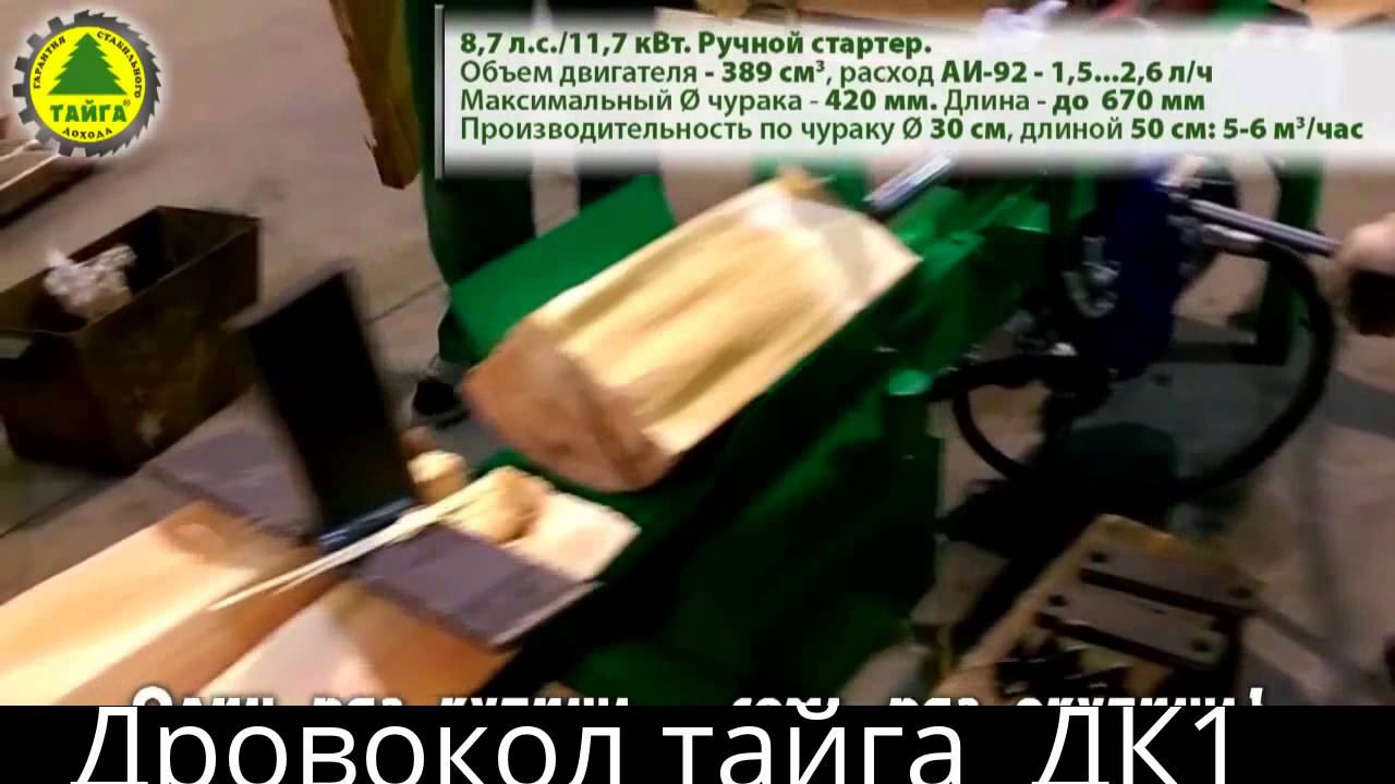 дровокол тест тайга