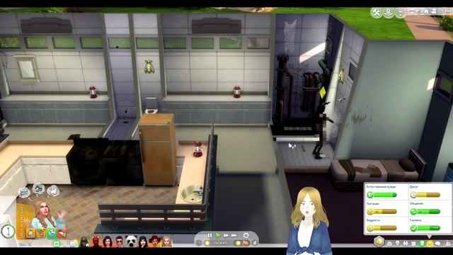 "Психушка" Челлендж The Sims 4 без модов. День 2.
