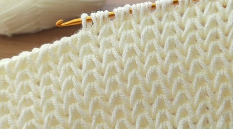 Начните ОТСЮДА! Самый простой тунисский узор для абсолютных новичков. За 10 минут разберется каждый!