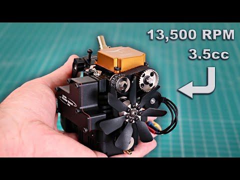 Сборка и запуск 4-тактного мини-двигателя  - TOYAN FS-S100AC!