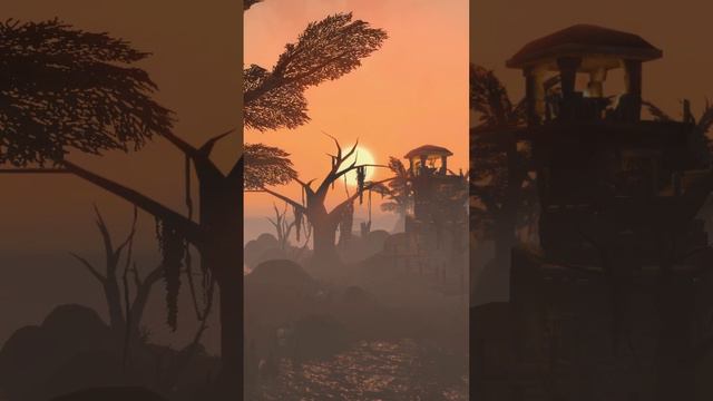 Sunset in Seyda Neen | Morrowind