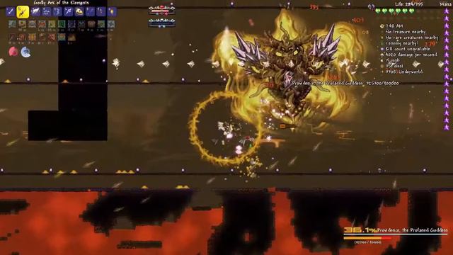 Terraria | Calamity Mod - Revengeance Mode | Providence, the Profaned Goddess (Boss Battle ...