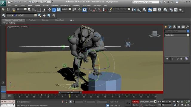 07. Animating the creature being distracted and being struck