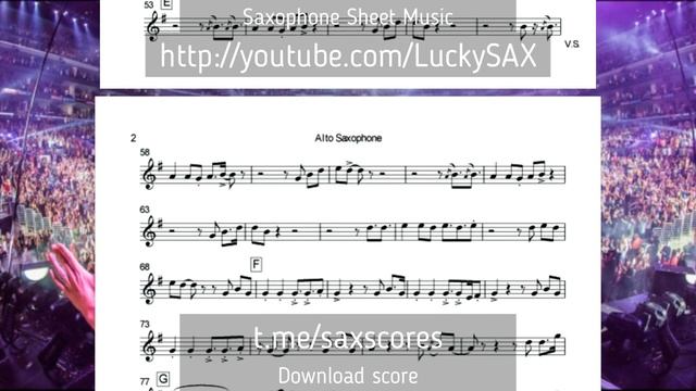Chris Brown - Don't Wake Me Up  | alto sax Sheet Music | backing track | dancing music | EDM | score