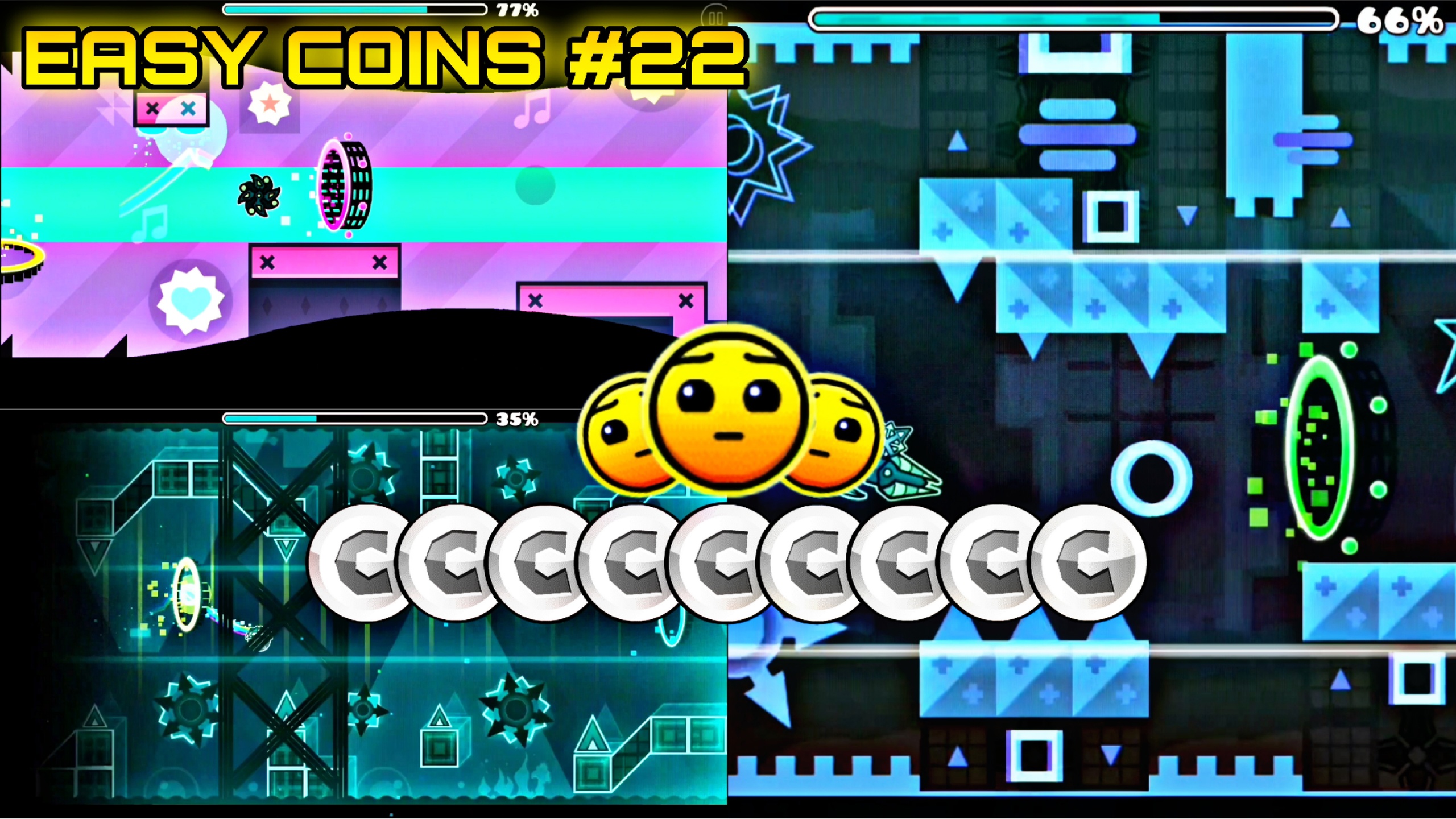 ЛЁГКИЕ МОНЕТЫ #22: Fantasy Dream by MayroXD, Beyond The Sky by Gabriel5700, Nesquik by NeKwi | GD