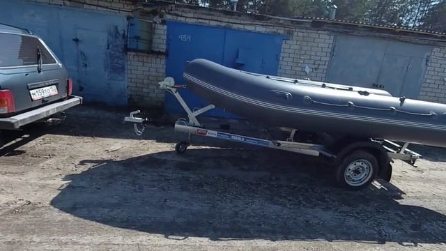 Прицеп для лодки пвх TAVIALS ДОН В3618 . Лодка КАЙМАН 400 .11 мая 2021 ...