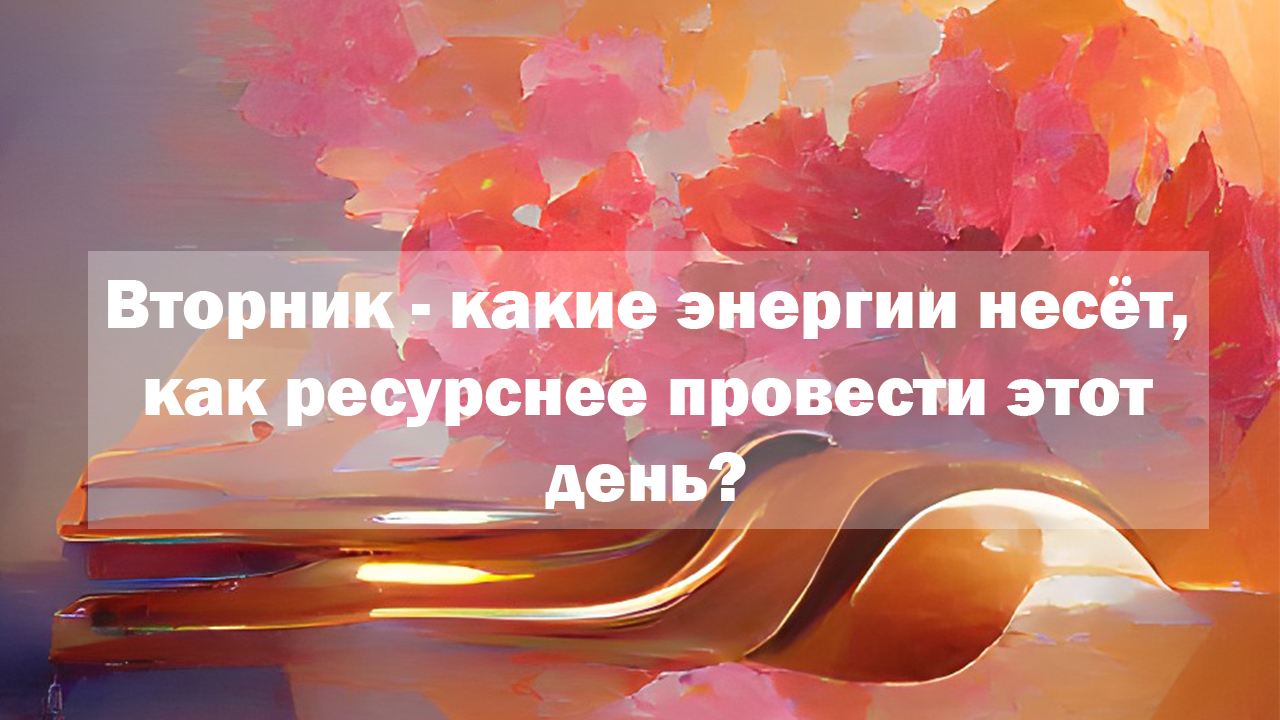 Вторник - какие энергии несёт, как ресурснее провести этот день? Ченн.