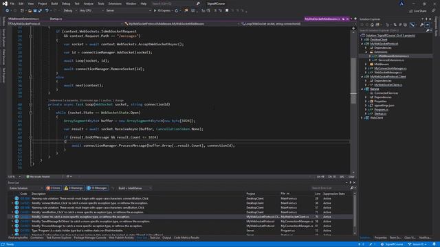 10 - Использование WebSocket без SignalR
