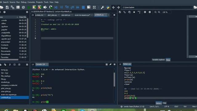 Introduction to python console by Dr | M | Arthi – смотреть онлайн видео от Питоновый Контент в ...