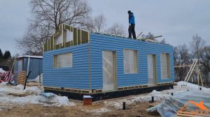 Каркасный дом из готовых панелей