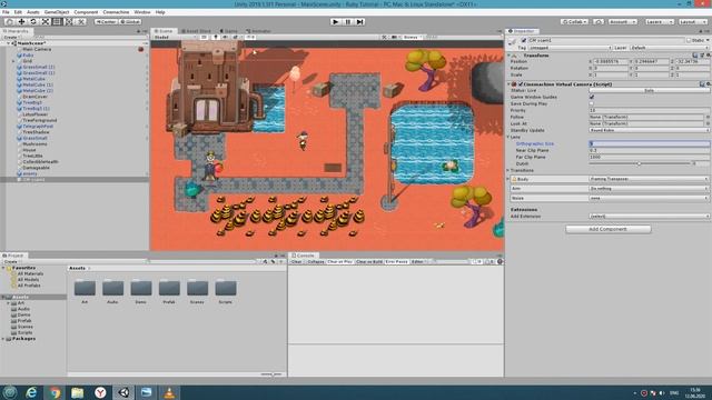 Уроки по Unity 2D - Ruby ч.11 - Настройка камеры Cinemachine - смотреть видео онлайн от «Чистый ...