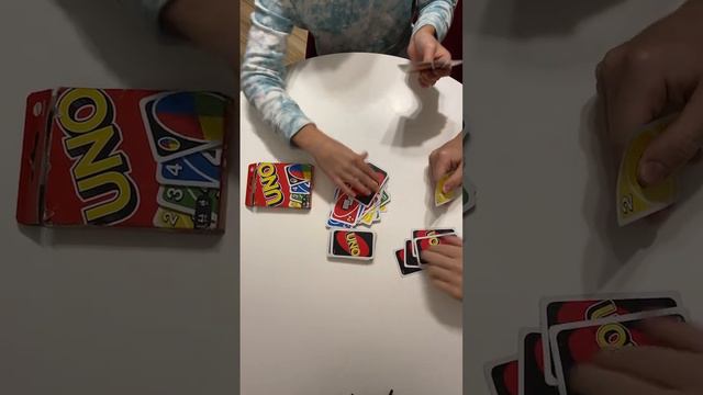 #играем в UNO ￼#настольные игры #досуг ￼