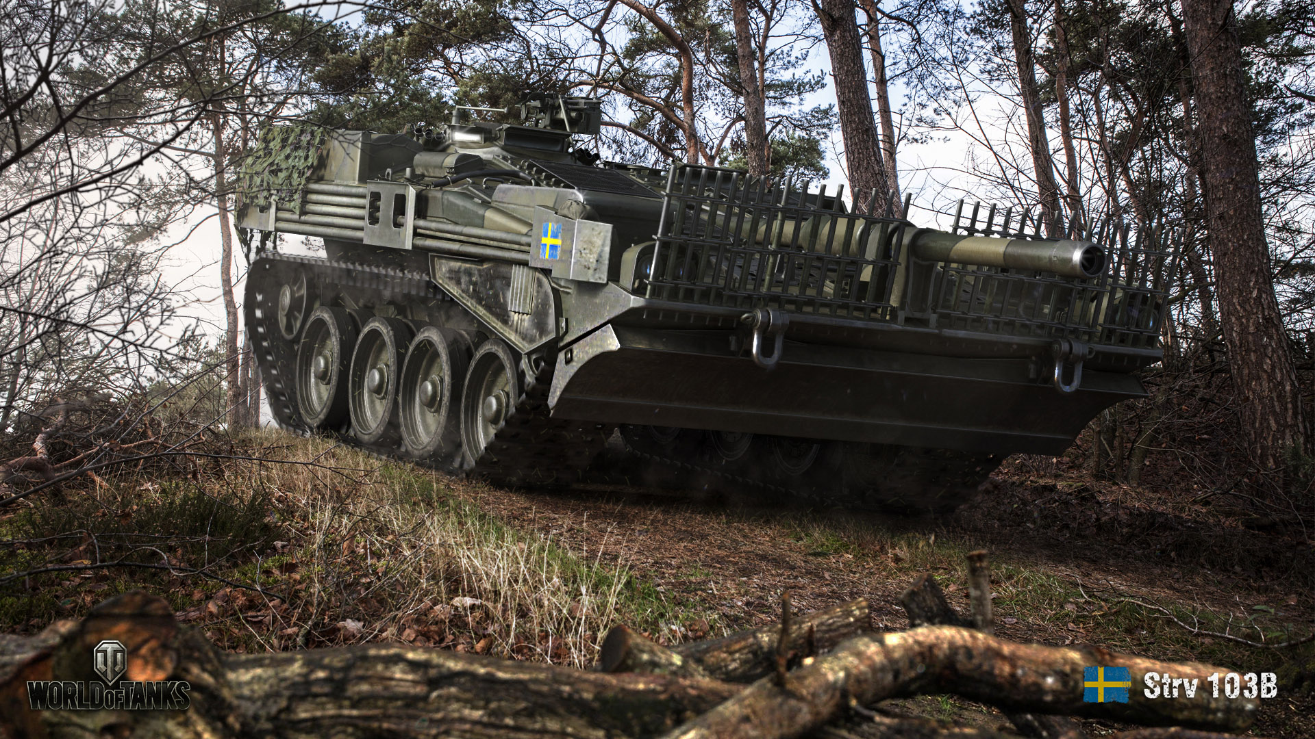 Strv 103B — 11038 Урона — 6 Фрагов — World of Tanks