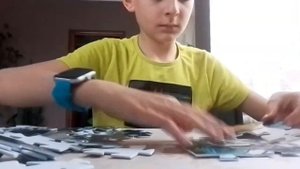 собрал базл космос светится ( размер 36 на 45 , собрал за 44 минуты 28 секунд )