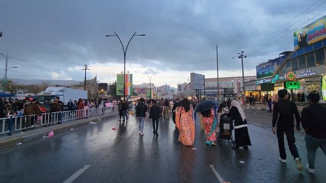 Newroz Sulaymaniyah Salim Street Walking смотреть онлайн видео от ...