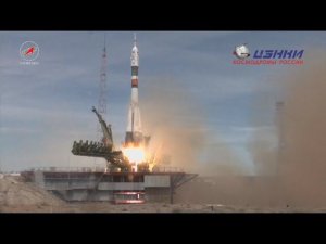 Пуск РКН "Союз-ФГ" с ТПК "Союз МС-04"