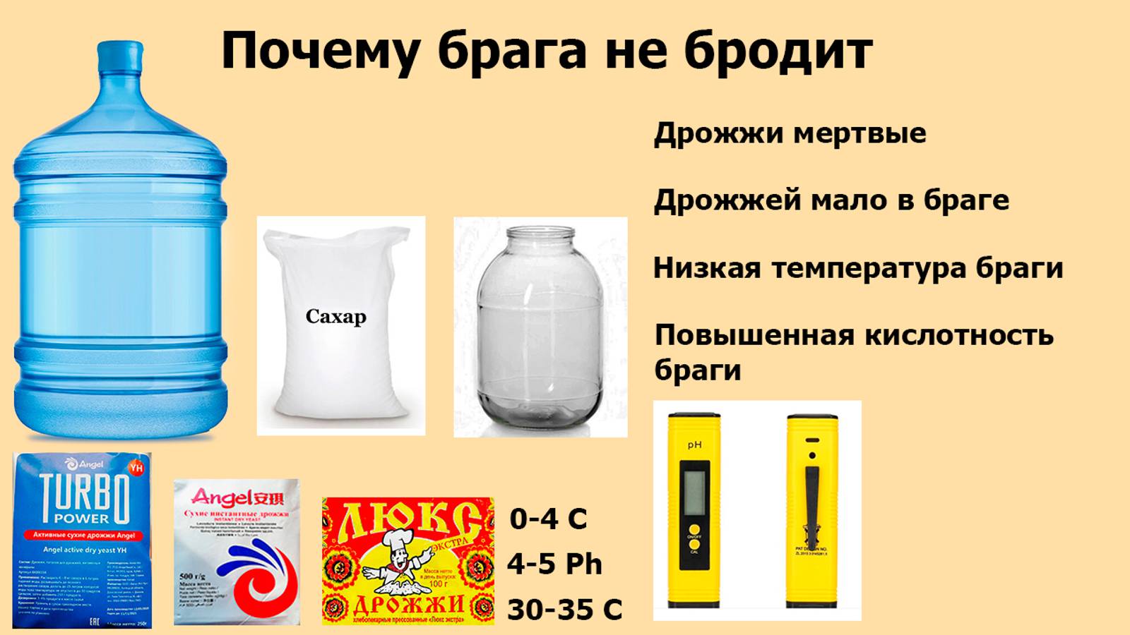 Брага не бродит.