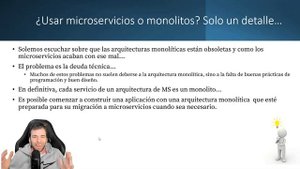 De los monolitos a los Microservicios: Arquitecturas de software