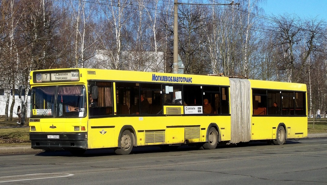 Автобус Могилёва МАЗ 105.465 АВ 4871-6 Маршрут 7 Симонова - Трансмаш (К/Т Родина - Автовокзал)