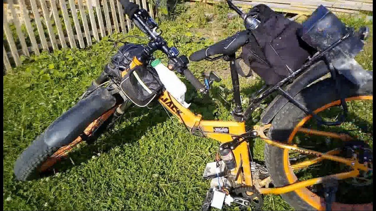 Сломалась пополам рама на складном фэтбайке с Алиэкспресс