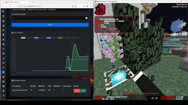 How to ddos minecraft server ( MCSTORM ) смотреть онлайн видео от ...