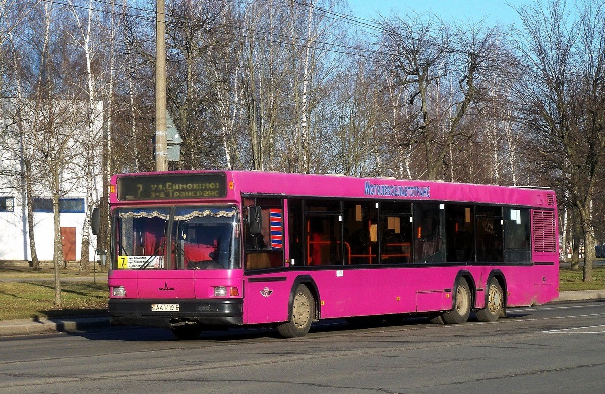 Автобус Могилёва МАЗ 105.060 TC 2791 Маршрут 7 Трансмаш - Симонова (К/Т Родина - Орджоникидзе)