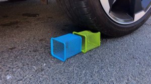 Crushing/EXPERIMENT: KINDER SURPRISE vs CAR vs FOOD