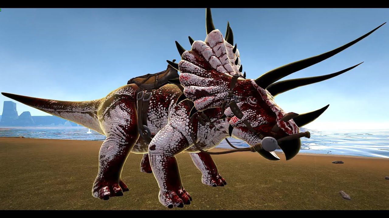 ARK  Survival Evolved С МОДОМ. приручил трайка  ( с голосом )