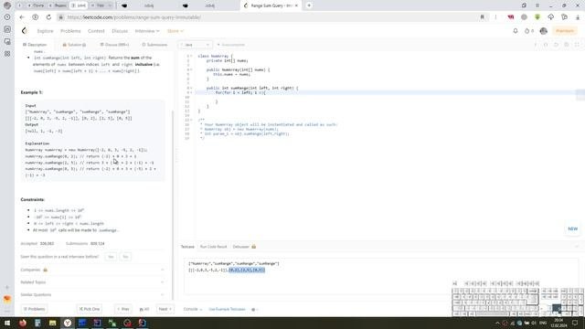 LeetCode #303. Range Sum Query - Immutable