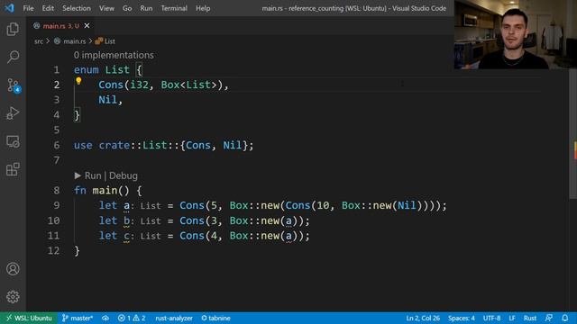 25. Smart Pointers in Rust - Reference Counting
