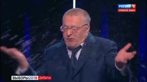 БЛ@ДЬ Собчак облила Жириновского водой