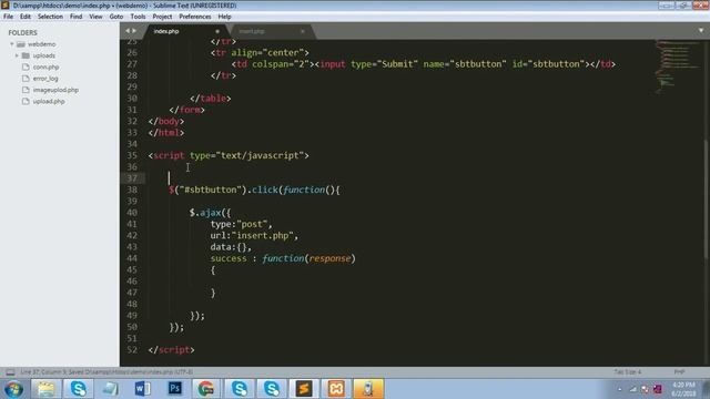 Insert Form Data using Ajax serialize() method with php mysql - смотреть видео онлайн от ...