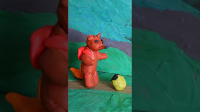 Лиса ест Колобка
