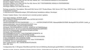 Error at installing Microsoft SQL Server 2017 Database engine services and uninstalling multiple...
