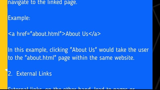 Mastering HTML - A Comprehensive Guide | HTML Internal vs | External Links – смотреть онлайн ...