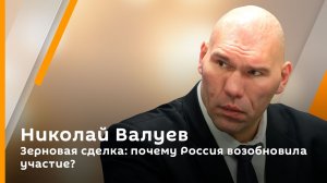 Николай Валуев. Зерновая сделка: почему Россия возобновила участие?