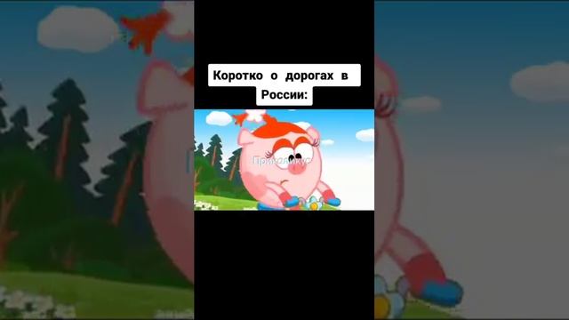Коротко о дорогах в России _ Смешарики #shorts