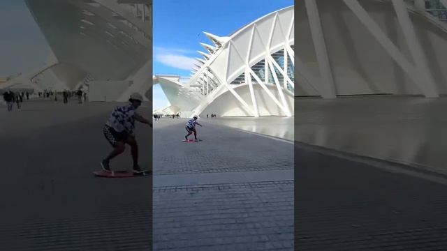 Серфинг в городе (skimboarding)